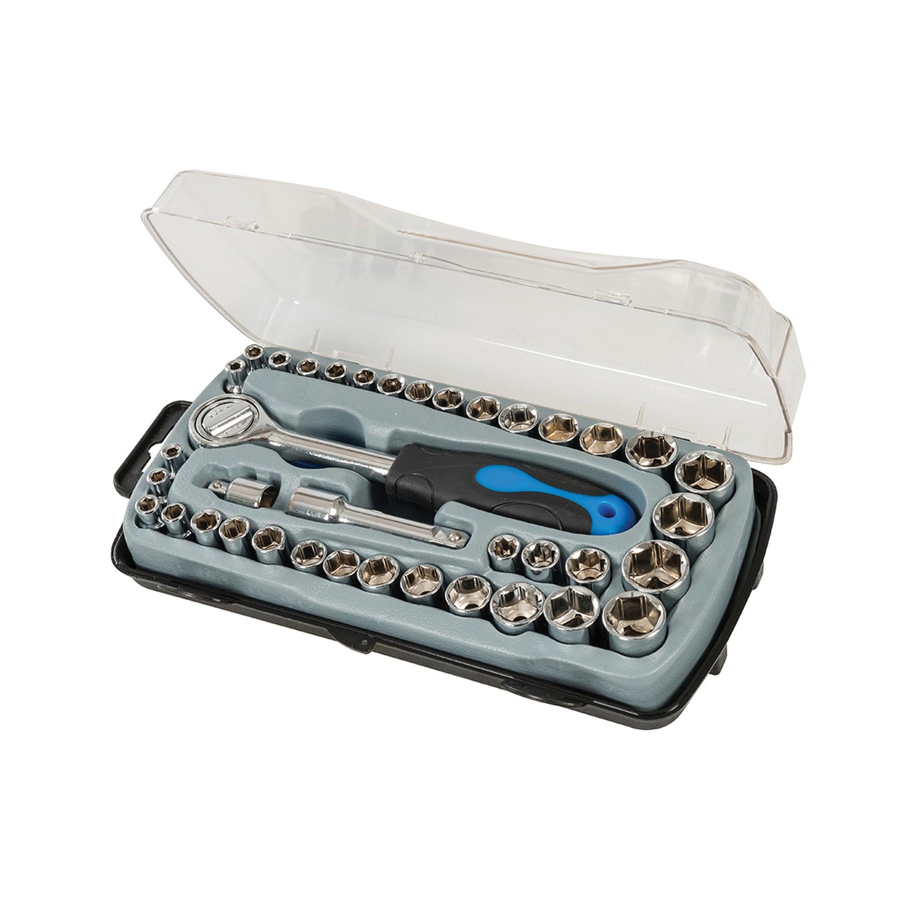 39 Pc Metric, Af (Imperial) And Female Torx Socket Set With Ratchet Ha ...