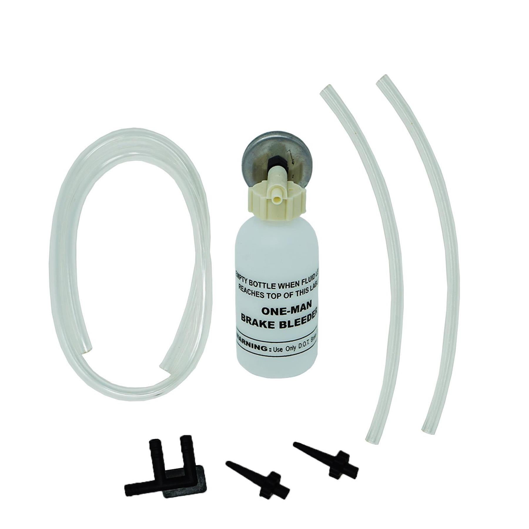 Brake Bleeder Kit Kits 3 Adaptors And Hoses Bleed Brakes Car Van Bike ...