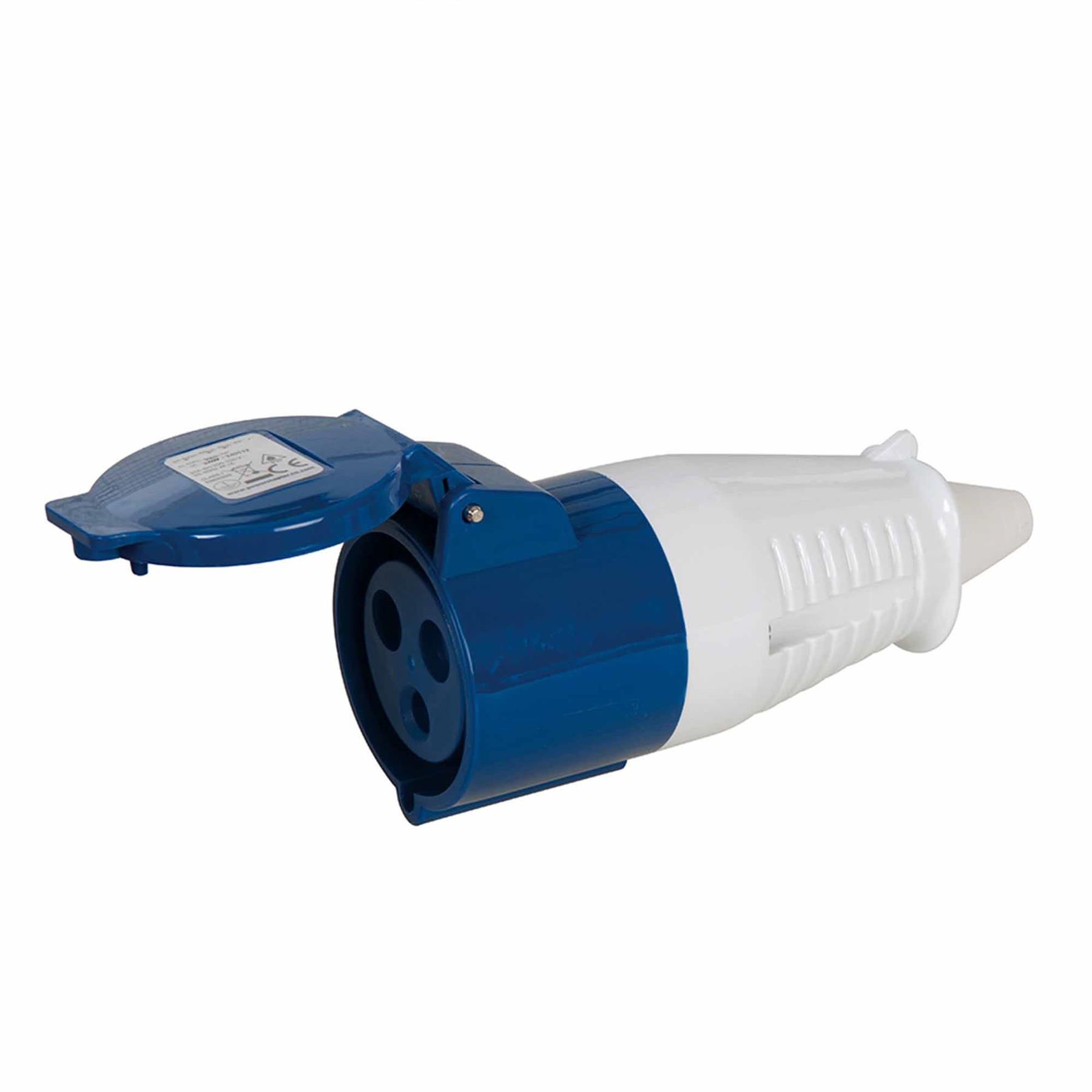 32Amp 230V 3 Pin Industrial Plugs Sockets Couplers IP44 Site Connector ...