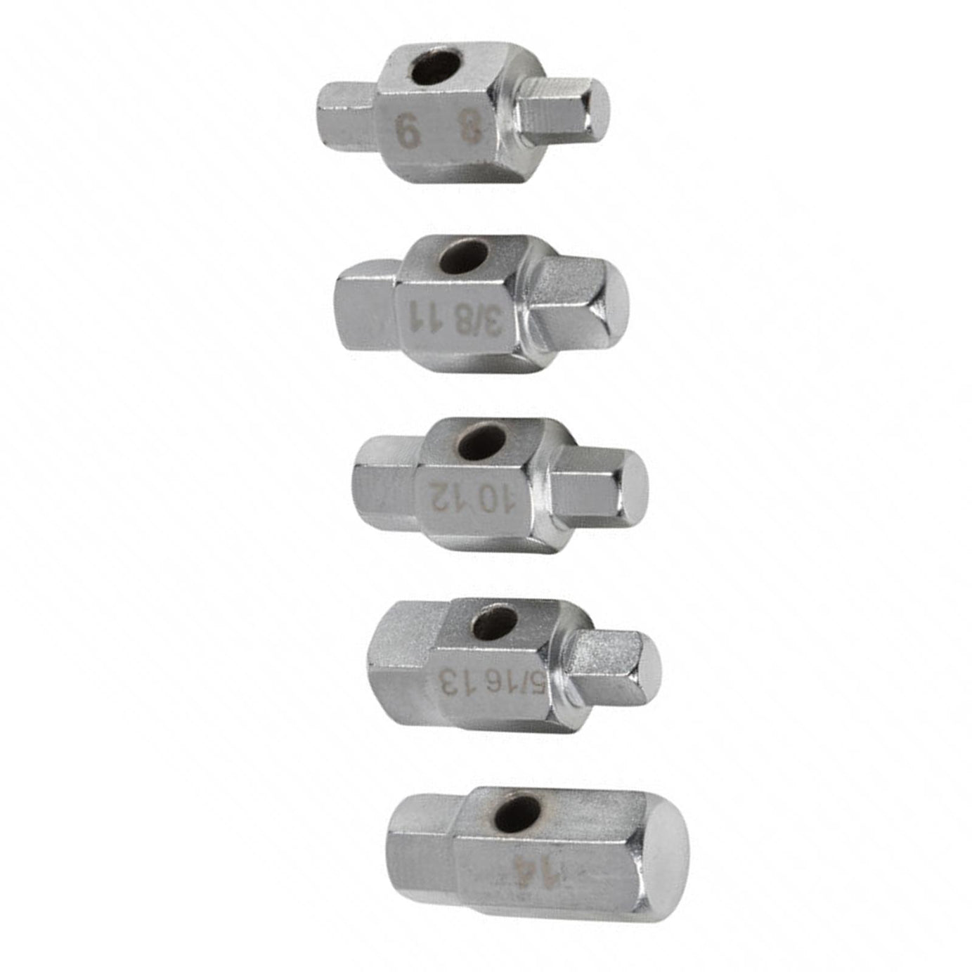 BlueSpot 5pc Double Sided Oil Sump Drain Plug Axle Gearbox Tool Key So ...