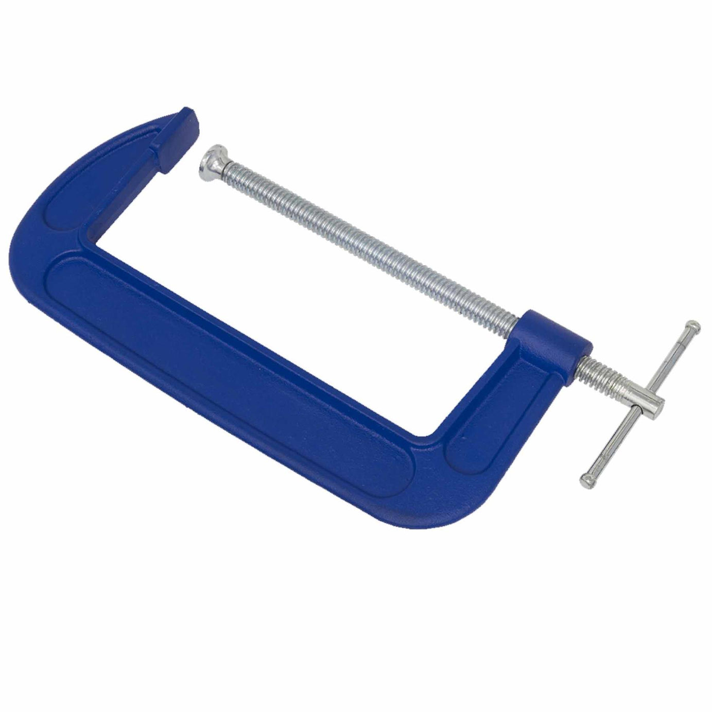 G-Clamp 200mm. Fitted with swivel tip to reduce marking. Sealey - Skill DIY
