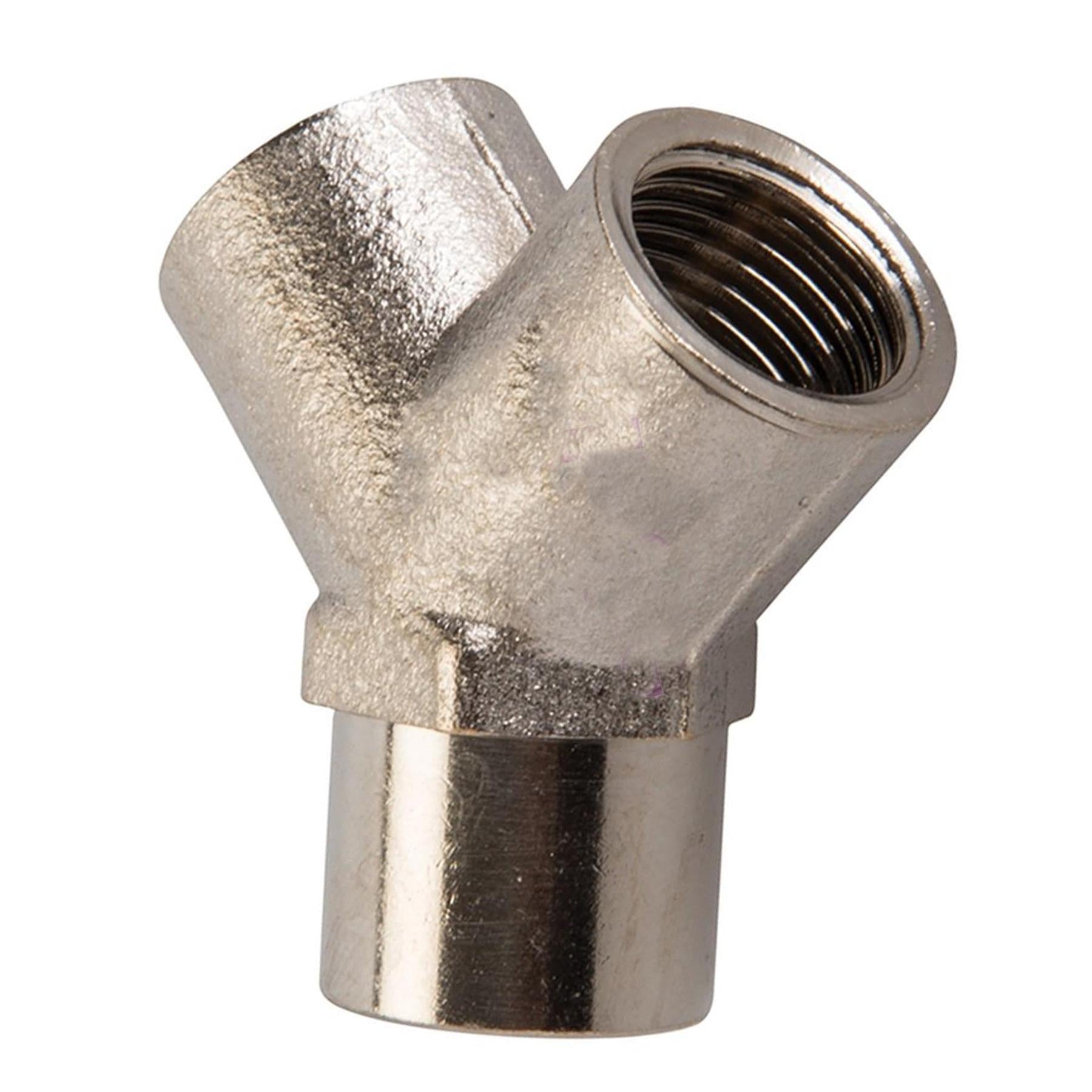 Air Line 3 Way Y Connector 1/4" BSP Hose Airline Splitter Manifold Joi ...