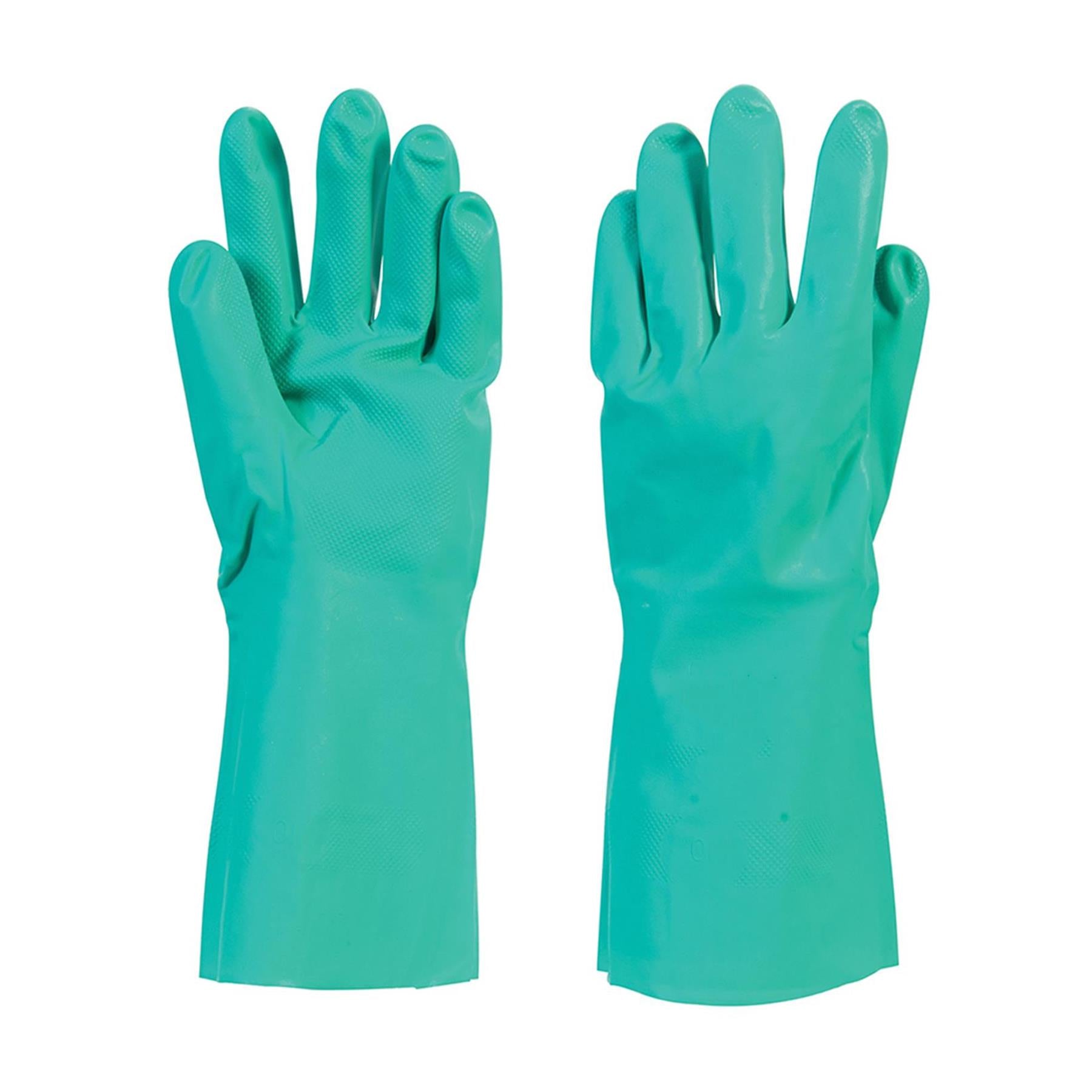 20 X Nitrile Gauntlets Quality Heavy Duty Construction Microorganism P ...