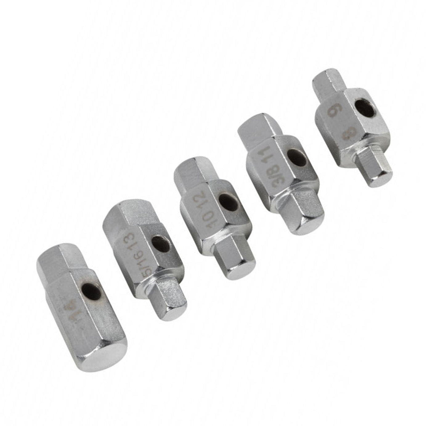 BlueSpot 5pc Double Sided Oil Sump Drain Plug Axle Gearbox Tool Key So ...