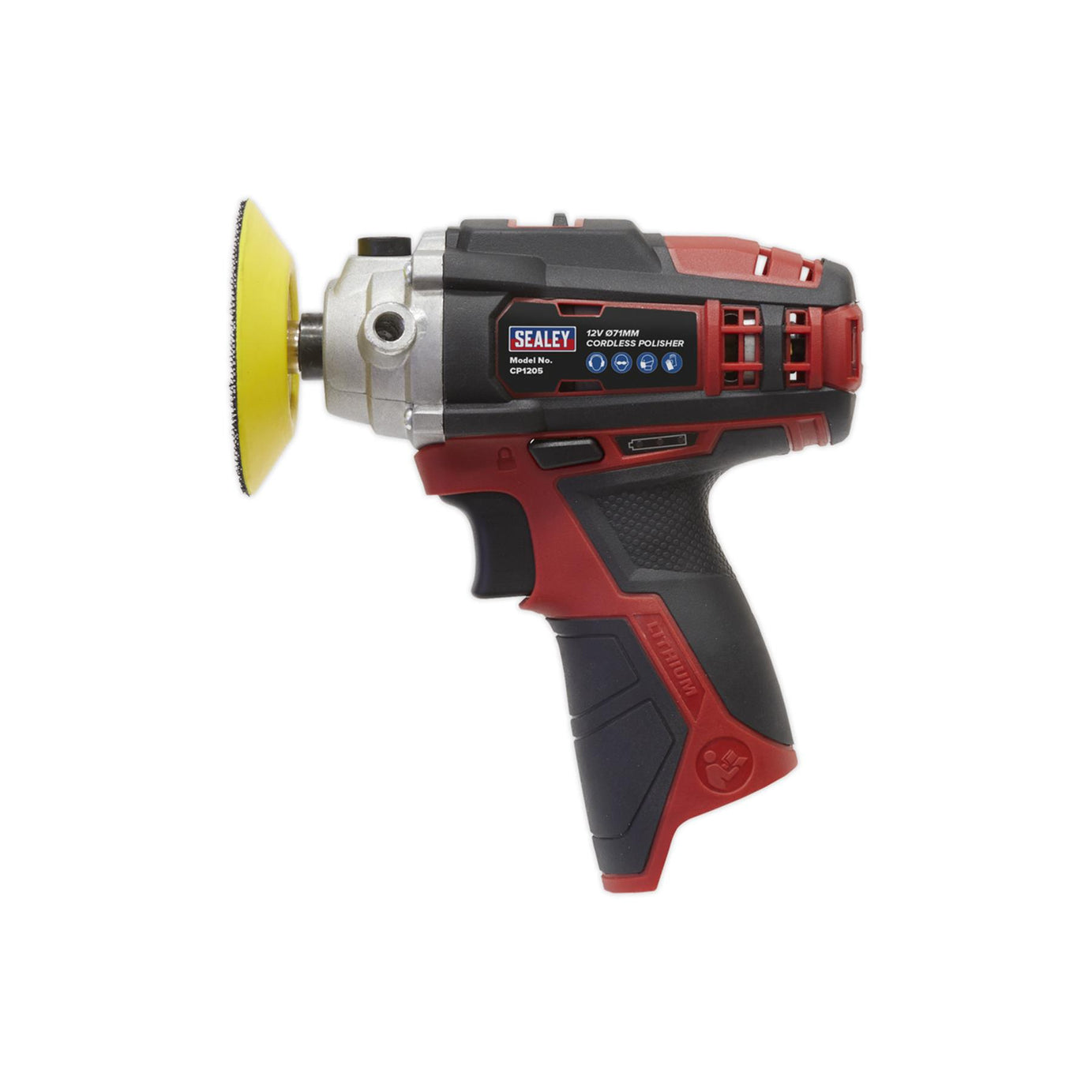 Sealey Cordless Polisher Ø71mm 12V Lithium-ion - Body Only - Skill DIY