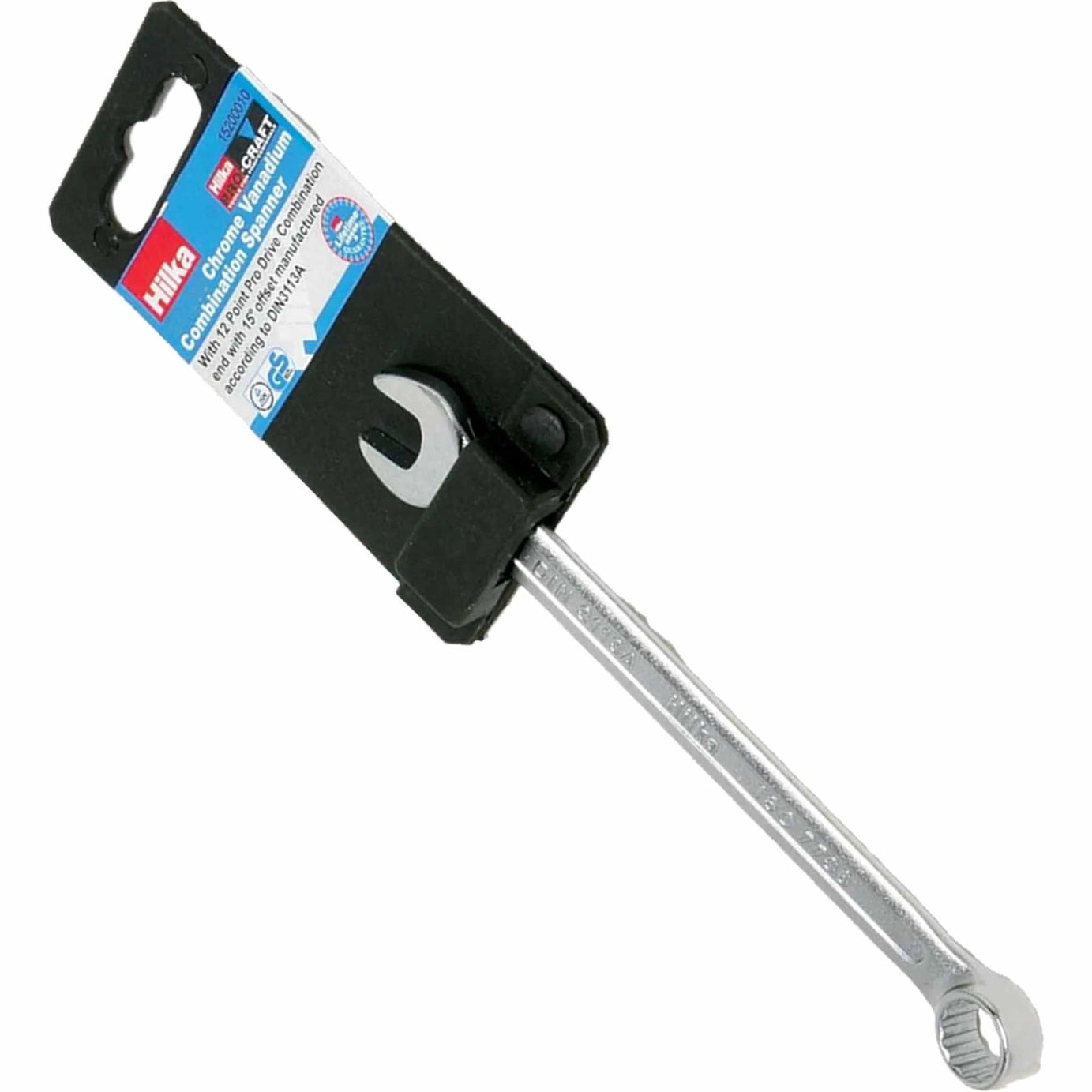 Hilka 11mm Combination Spanner Chrome Vanadium - Skill DIY