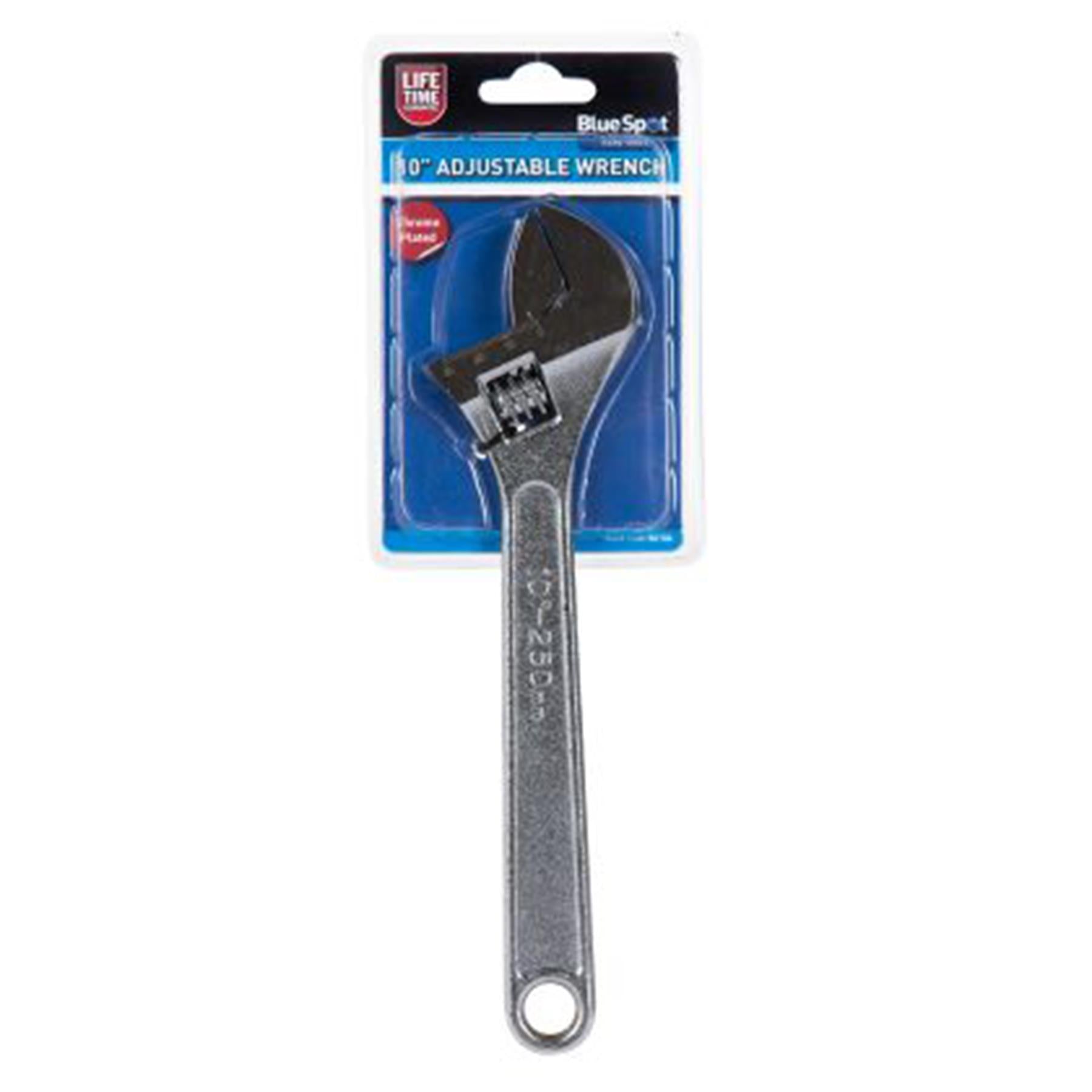 BlueSpot 250mm (10") Adjustable Spanner Wrench 30mm Offset Jaws Fully ...