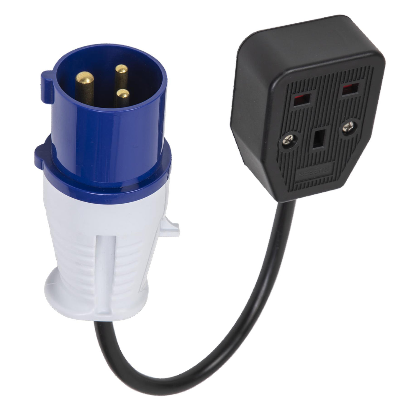 16A/13A Trailing Socket & Cable Set UK socket and 2P+E plug rated at 2 ...