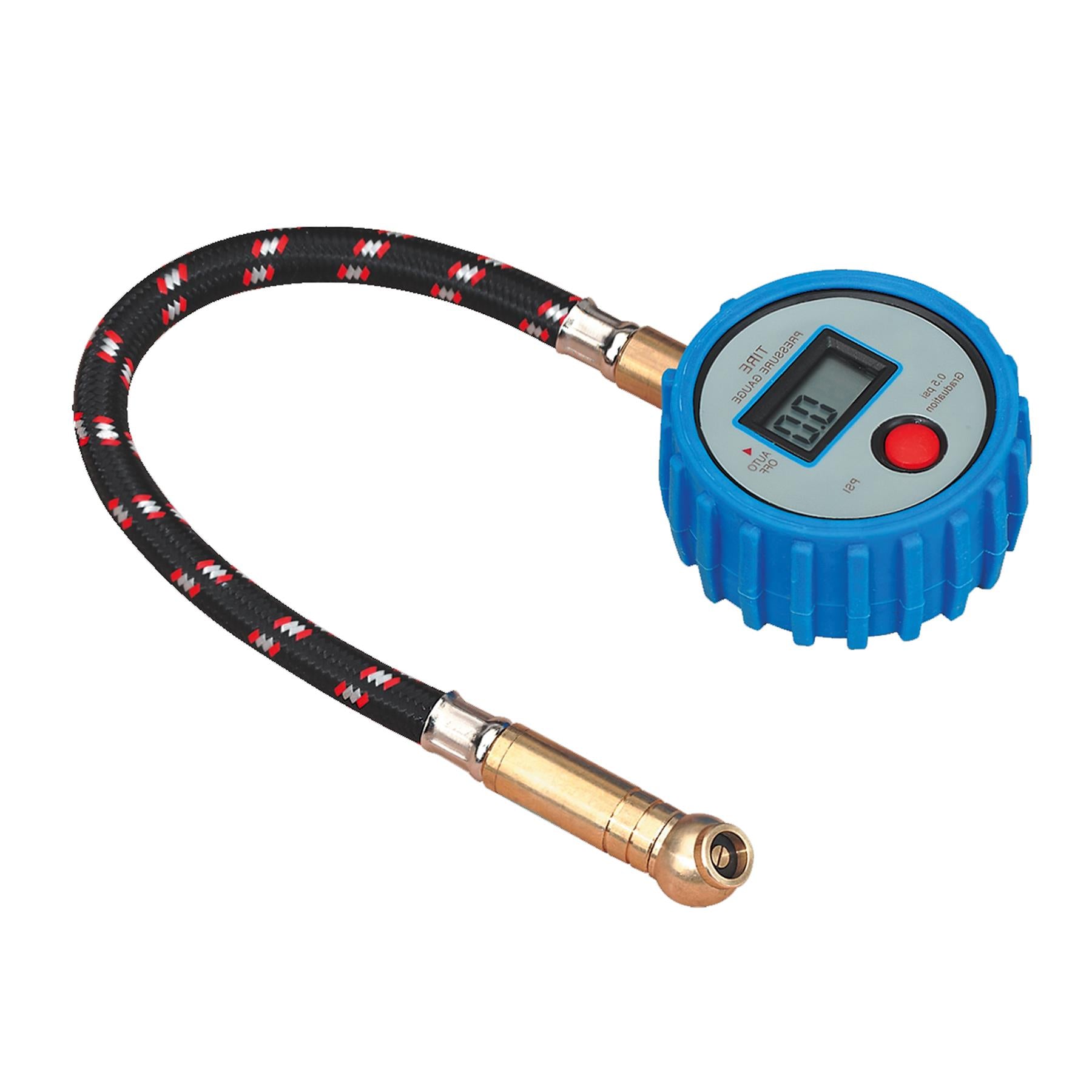 Sealey Tyre Pressure Gauge Digital with Leader Hose & Quick Release ...