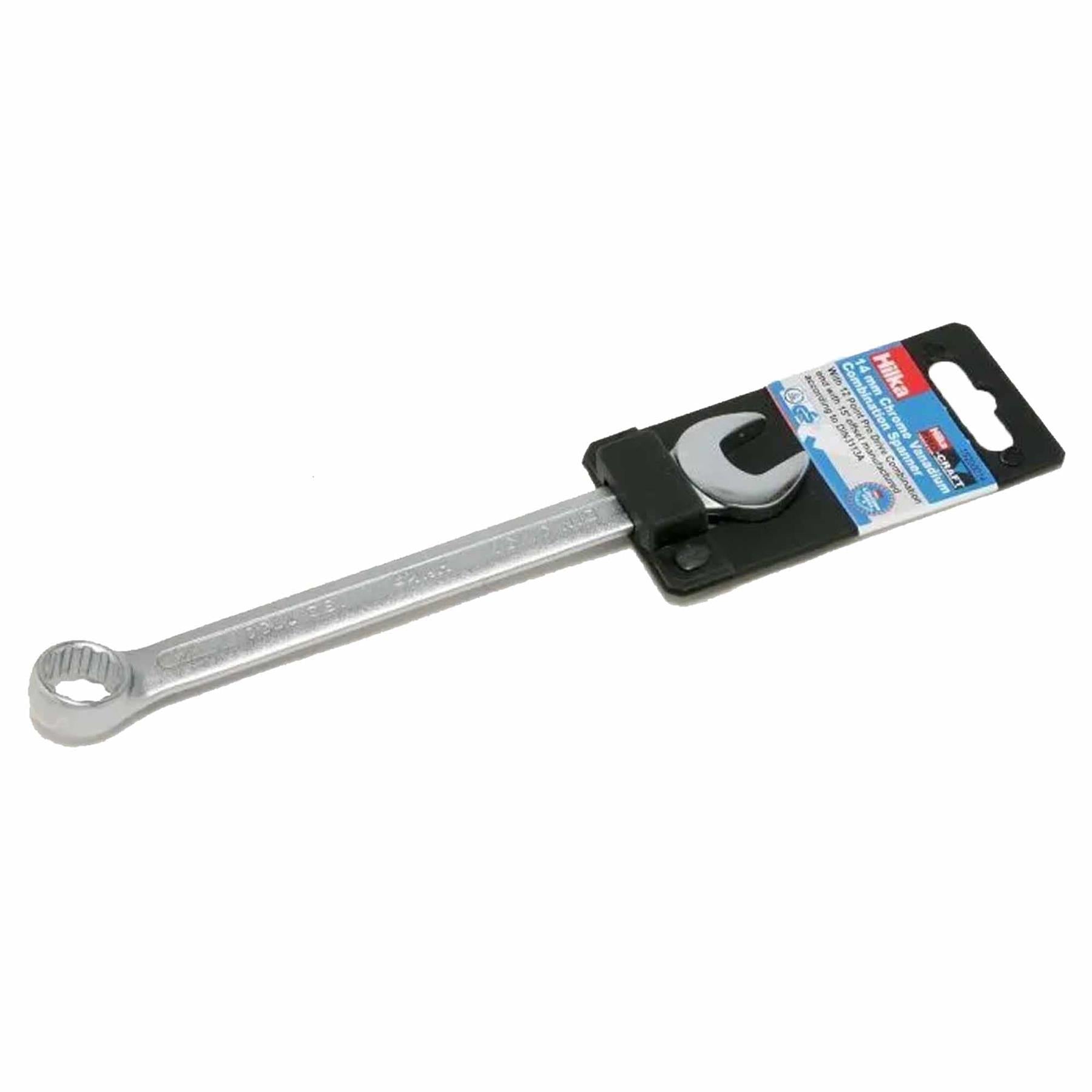 Hilka 14mm Combination Spanner Chrome Vanadium - Skill DIY